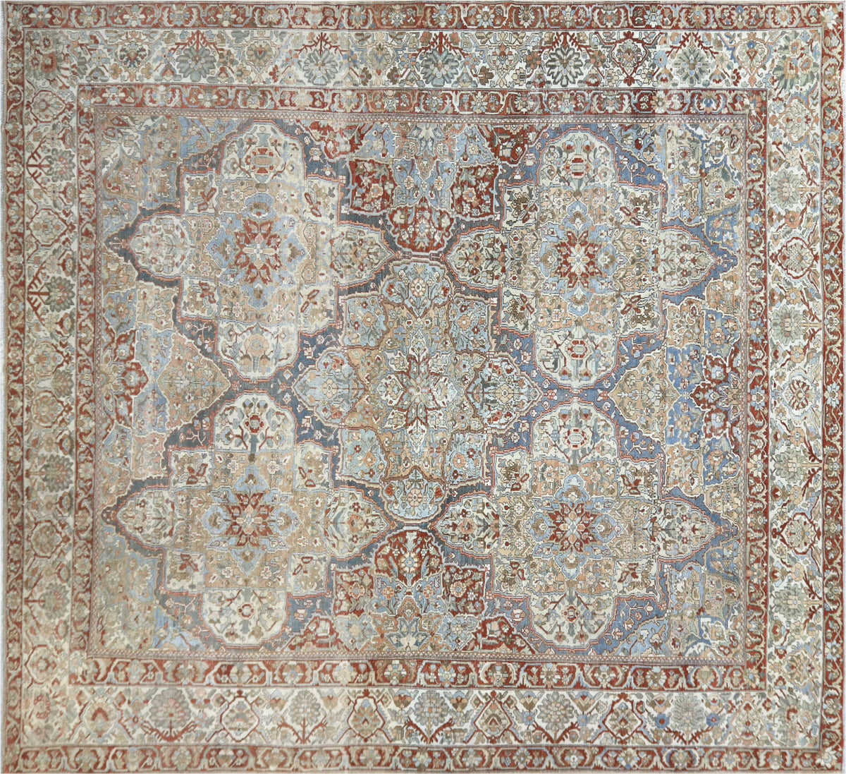 Semi Antique Persian Baktiari Rug - 13'10" x 14'8" - 180410 — Nalbandian